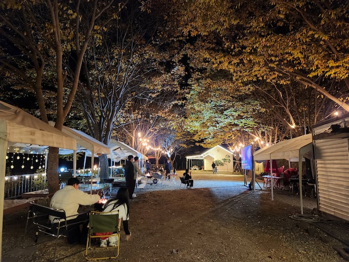 쉼,5(복층)펜션전용계곡과평상,편백나무찜질방,불멍,무료서비스 - 이천시