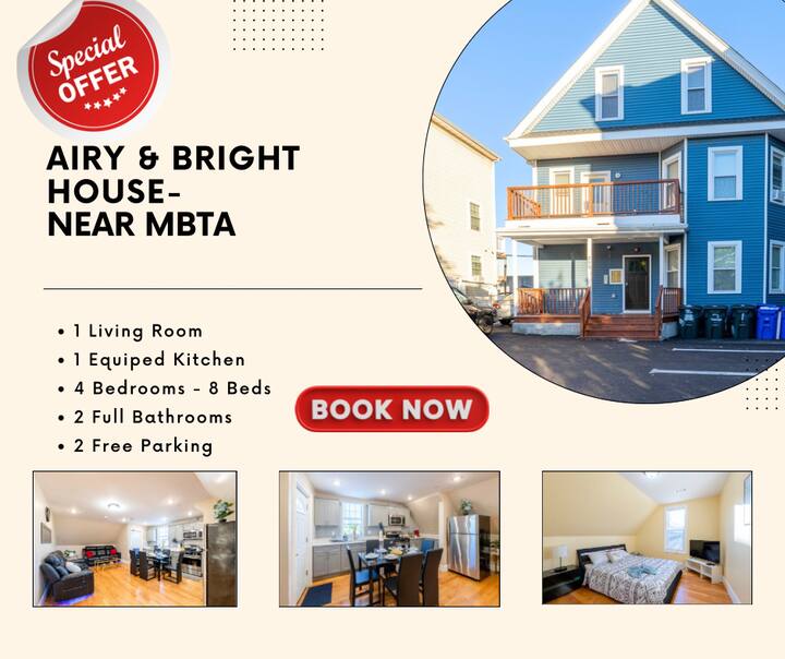 233/3 - 4br Boston | Peaceful Escape Near Downtown - Dorchester, MA