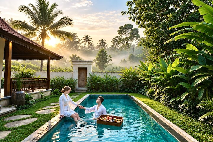 Ubud Forest View Villa With Private Pool & Kitchen - Bali