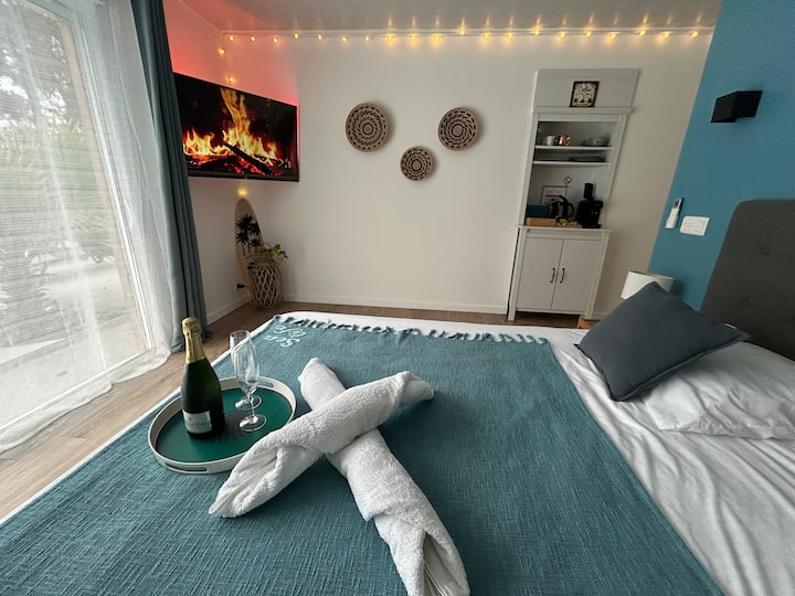 Suite Little Paradise Privée 35 M2 Piscine & Spa - Belin-Béliet