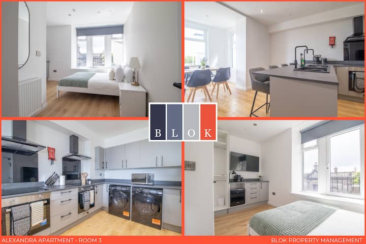 Double Ensuite Room + Shared Kitchen + Fast Wi-fi - Linlithgow