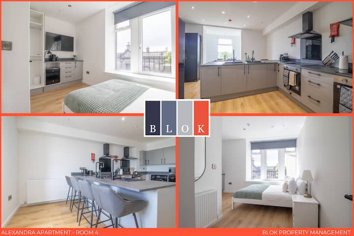 Double Ensuite Room + Shared Kitchen + Fast Wi-fi - Falkirk