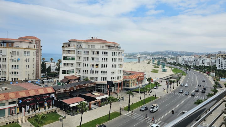 Malabata Sea View 3br | Scandi Style & Homecinema - Tanger