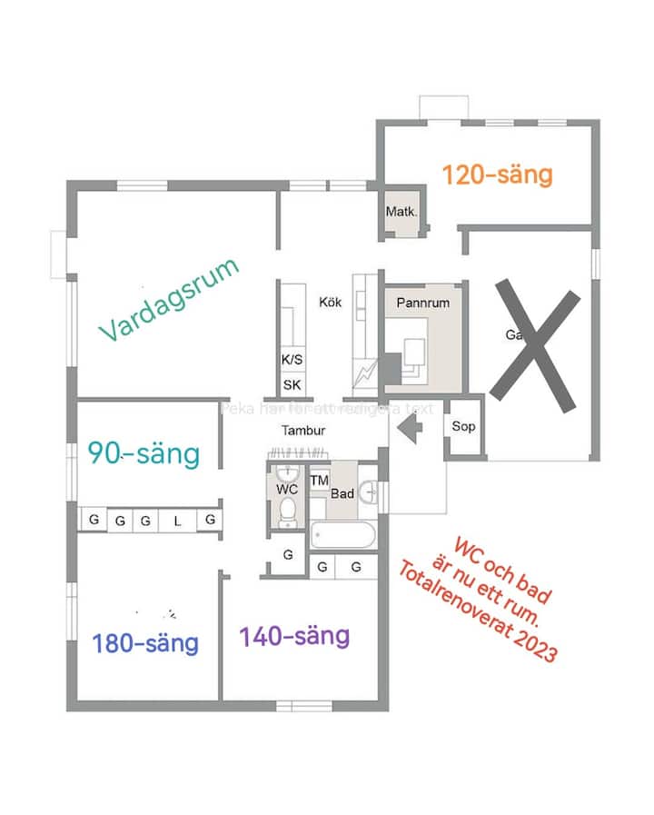 Hus Med 4 Sovrum. - Hjo