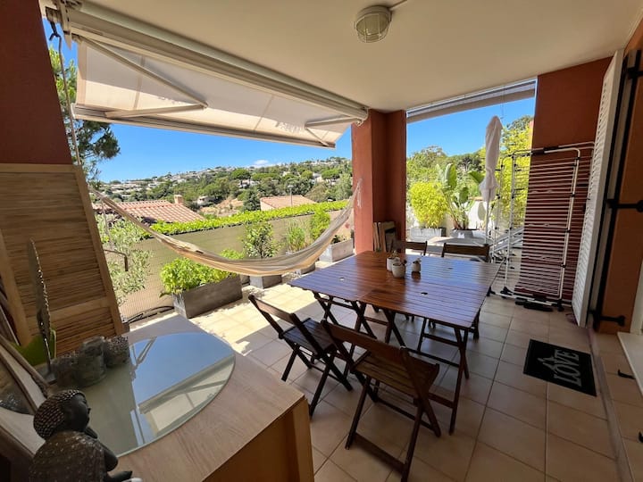 2p Terrasse Park Piscine Tennis - Saint Paul de Vence