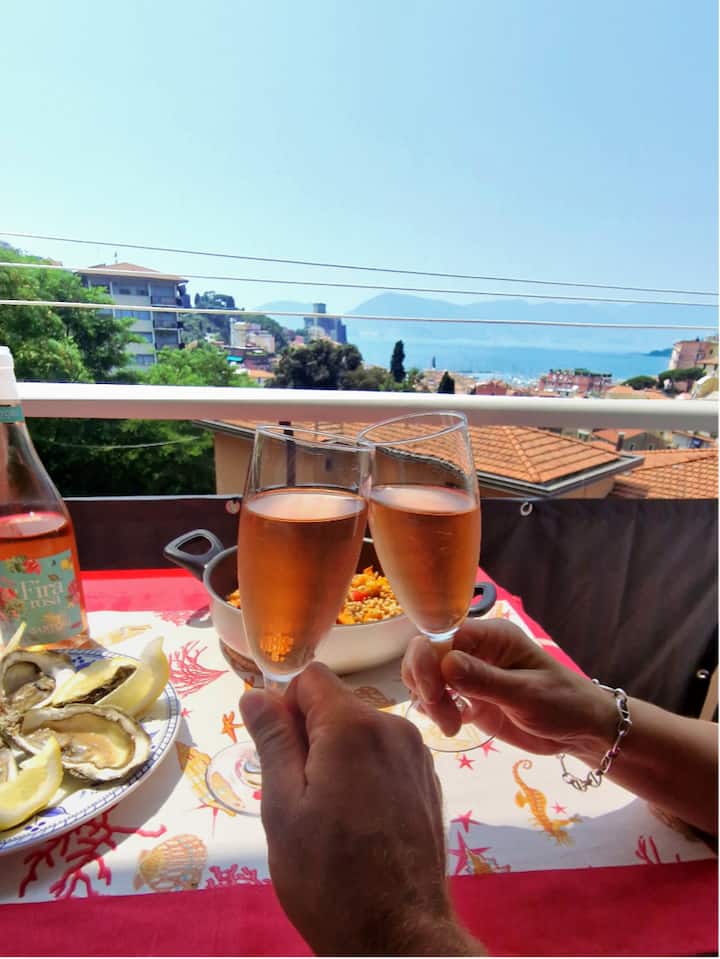 [Sea View From The Terrace] The Gulf's Guardian - Lerici
