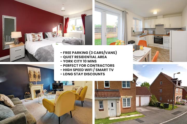 Free Prkg-4 Cars, Sleeps 5, Long Stay Discounts - 요크