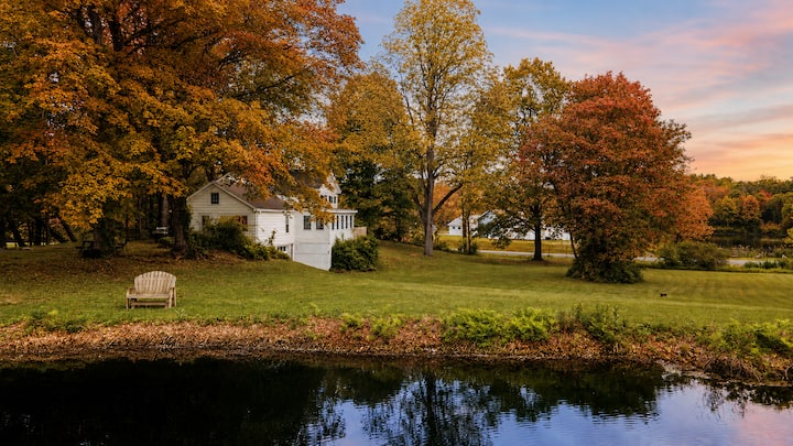 Private Pond + 11 Acres  Trails + Bbq + Piano - 갠트