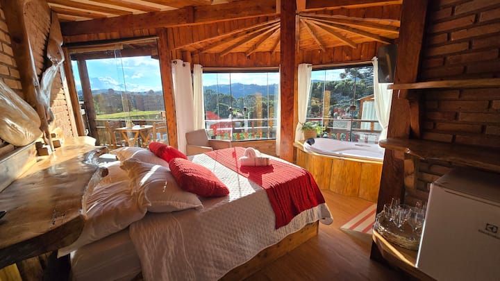 Com Banheira De Hidro, Linda Vista Para Montanha - Brasil