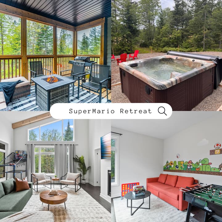 Super Mario Retreat W|hot Tub|indoorgames |Firepit - Muskoka