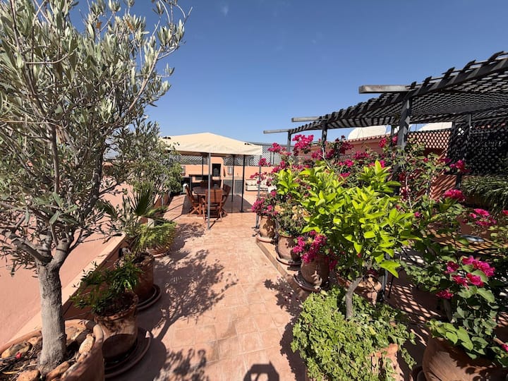 Rooftop,soleil,piscine,appart Chic: Séjour Parfait - Marrakech