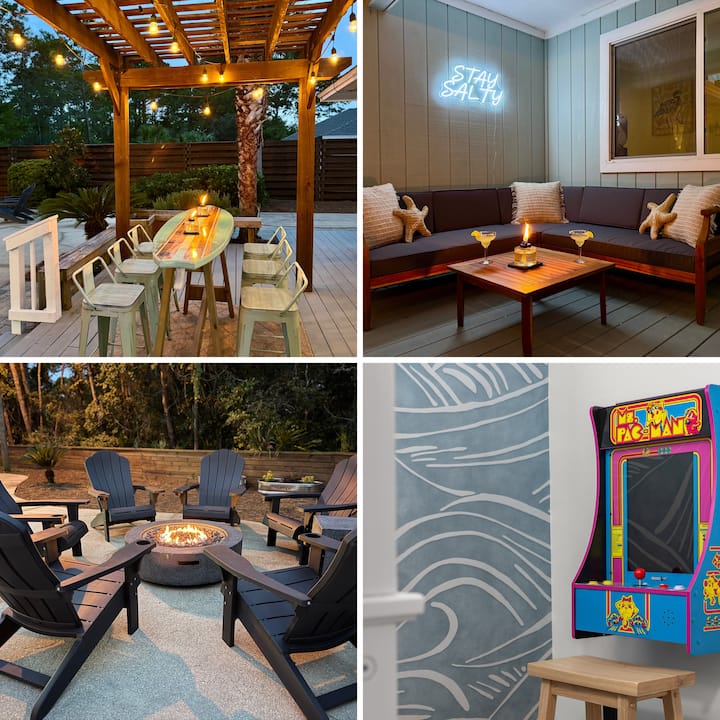 Luxury Bungalow Game Room, Fire Pit, 1 Mi To Beach - Destin, FL