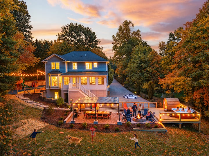 Sleep 18~fenced~ Playground~wellnessdeck~15 Minavl - Asheville