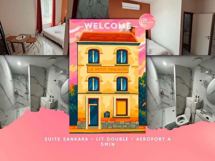Suite Sankara • Lit Double • Aéroport à 5 Min - Courcelles