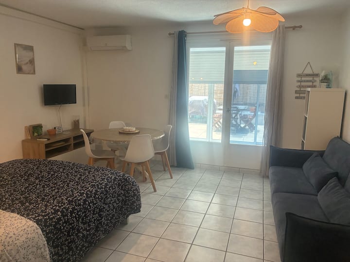 Studio Climatisé Avec Terrasse Et Garage Privé - Amélie-les-Bains-Palalda