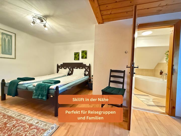 Familensuite - Nähe Skilift | Balkon | Badewanne - Austria