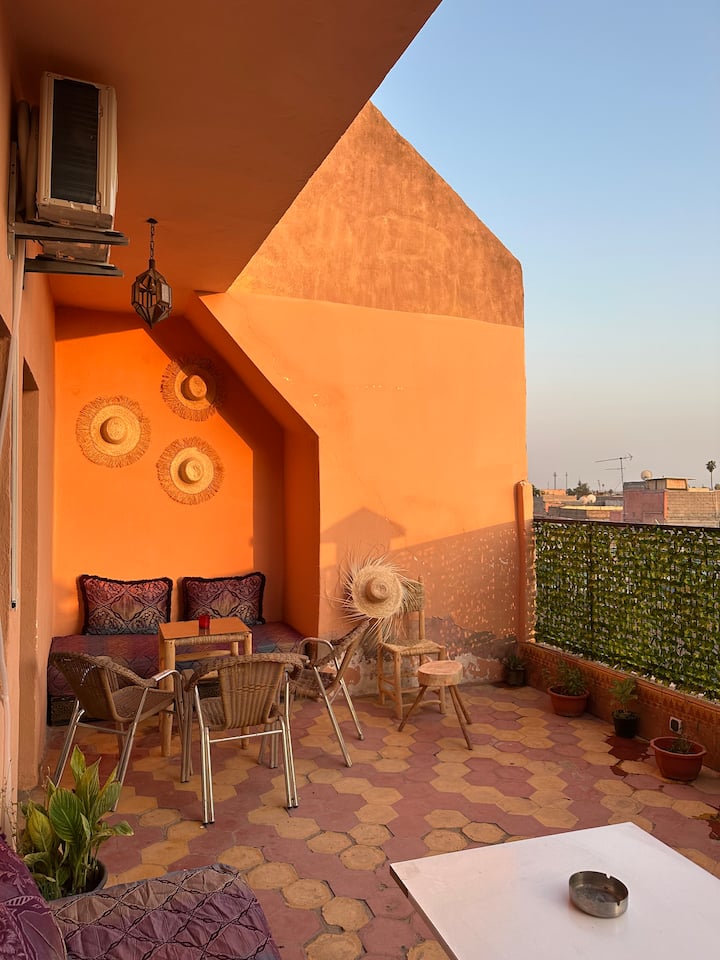 Terrasse Privée & Clim | 5 Min Jemaa El-fna - Marrakesh