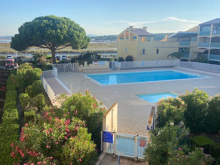 La Cabane à La Mer Grande Piscine Jolie Vue - Gruissan