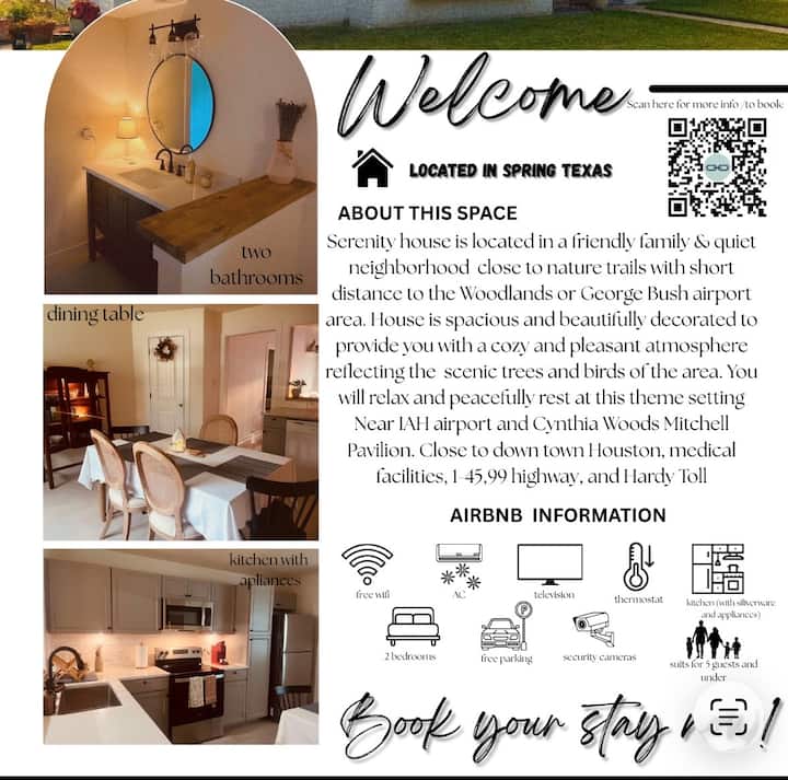Airport Cozy House 18 Min-iah-thewoodlands- - Spring, TX