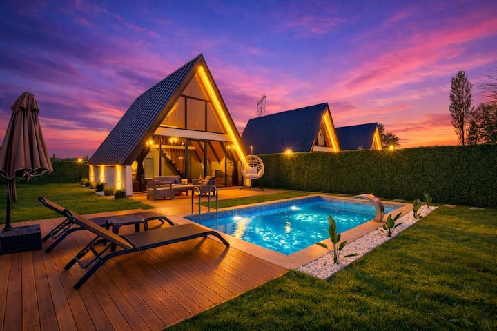 Bungalov 1 4 Kişilik ÖZel Havuzlu Vn#145 - Köyceğiz