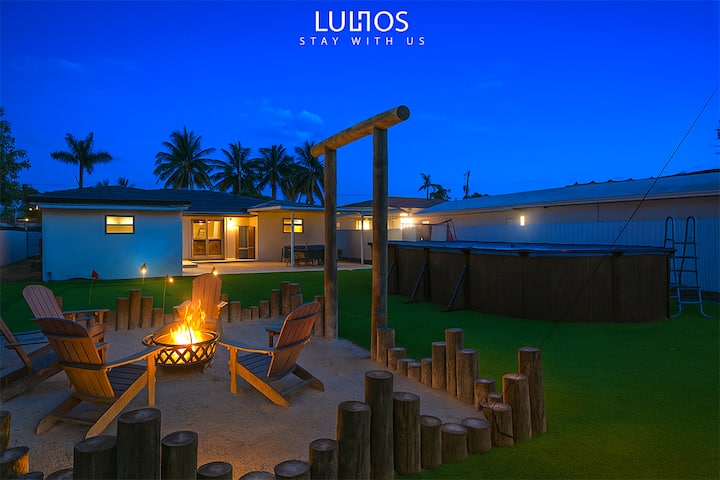 Ray's Retreat W/ Pool/mini Golf/firepit & Fun - Kendall, FL