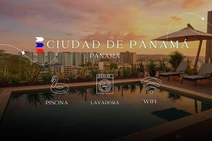 Cozy Apt+tv+pool+laundry+ac+kitchen@panama City - Panama