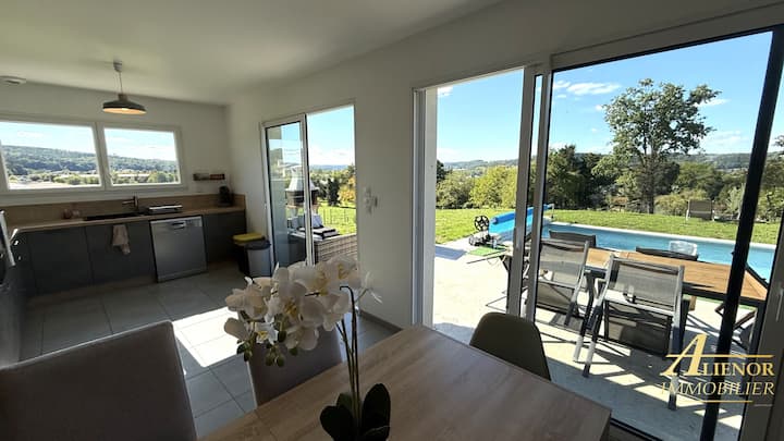 Proche Perigueux Villa Piscine 3 Chambres - Dordogne