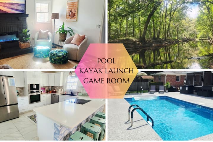 Pumba's Pad*pool*kayak Launch*game Room - Summerville, SC