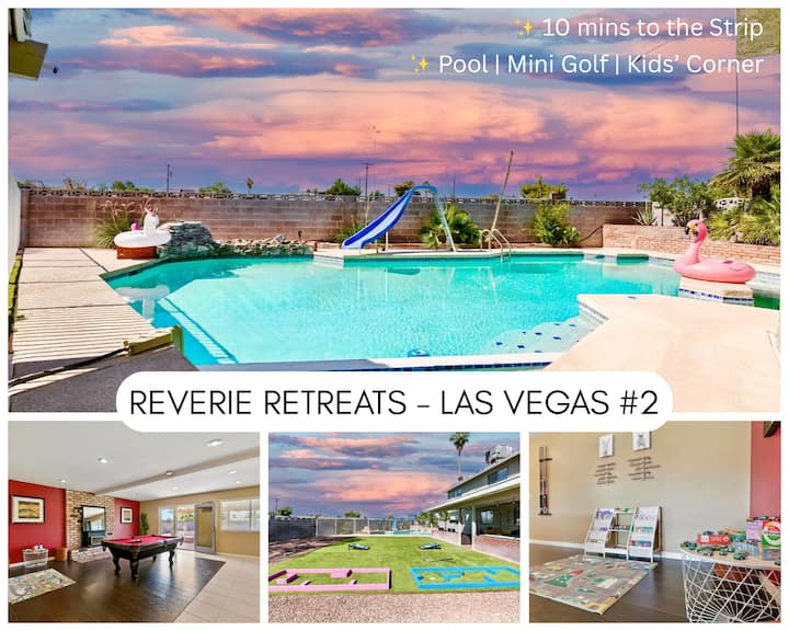 8min Strip, Pool, Mini Golf, Arcade, Early Checkin - Las Vegas, NV