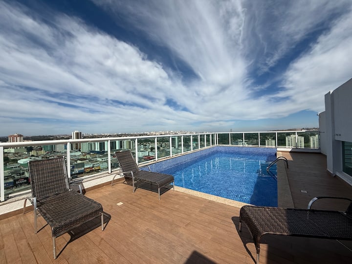 Apartamento Ao Lado Do Metrô Da Praça Do Relógio - Brasilia City