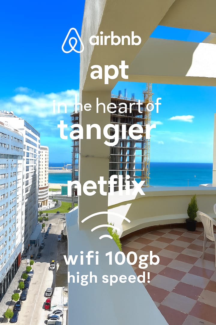 Sea View Luxury Apartment In Central Tangier/tgv/ - Tangier