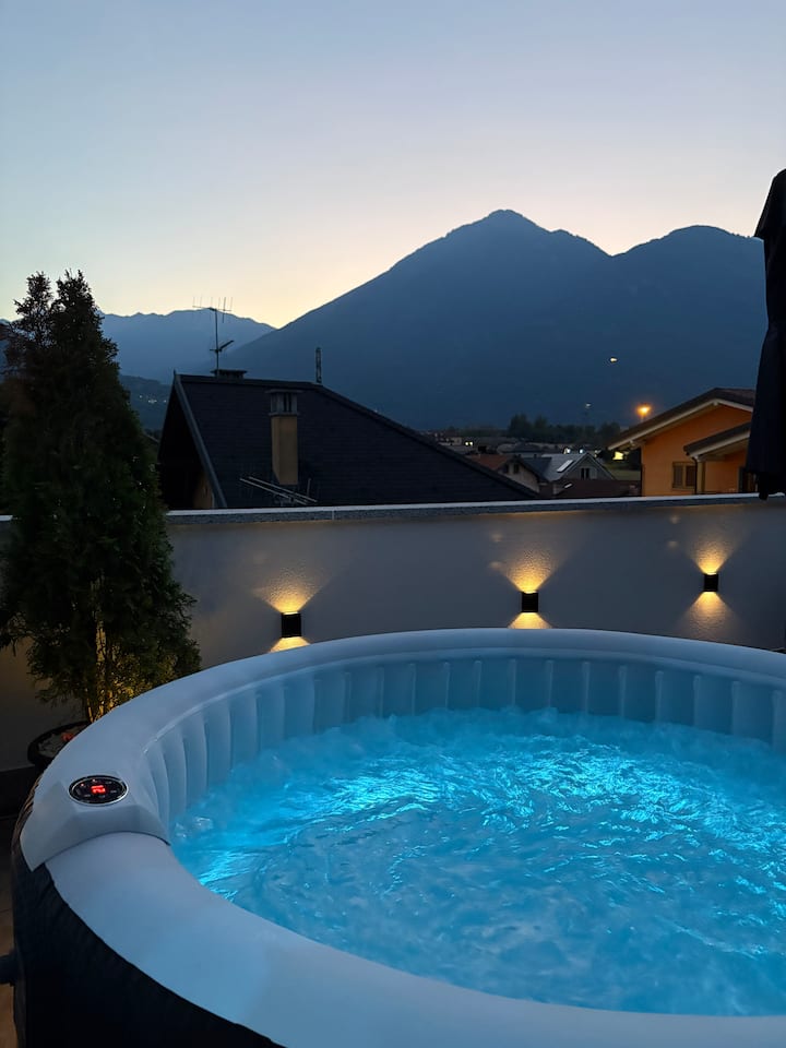 Apt. Con Jacuzzi Riscaldata Privata+parking - Domodossola