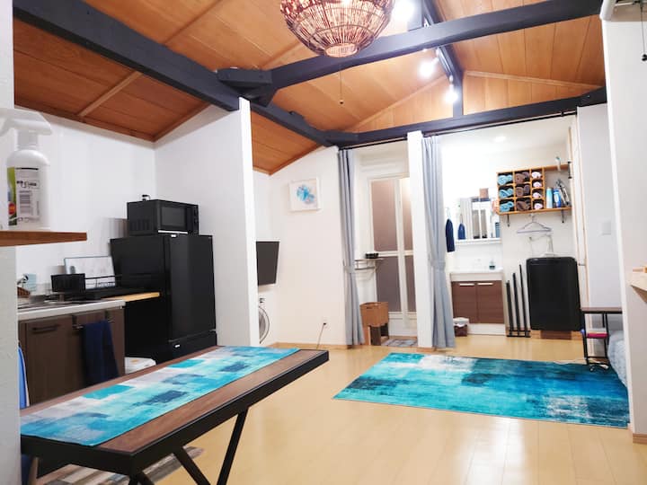 奄美:名瀬市街地の一棟貸しの宿2号棟e-ren奄実くらふと2 - 아마미시