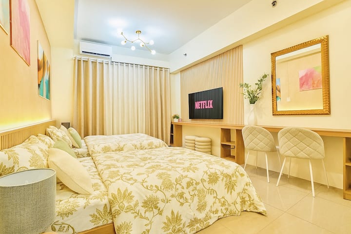 1-br End Unit Double Beds In Moa | Karaoke & Games - Pasay