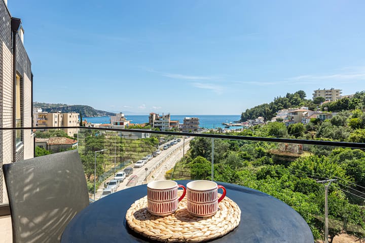 Ama's 1br Ap 1 | Parking, Sea View & Kitchen - Himarë