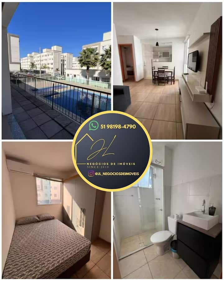 4-apê Confortável: Piscina E Garagem Incluso - Novo Hamburgo