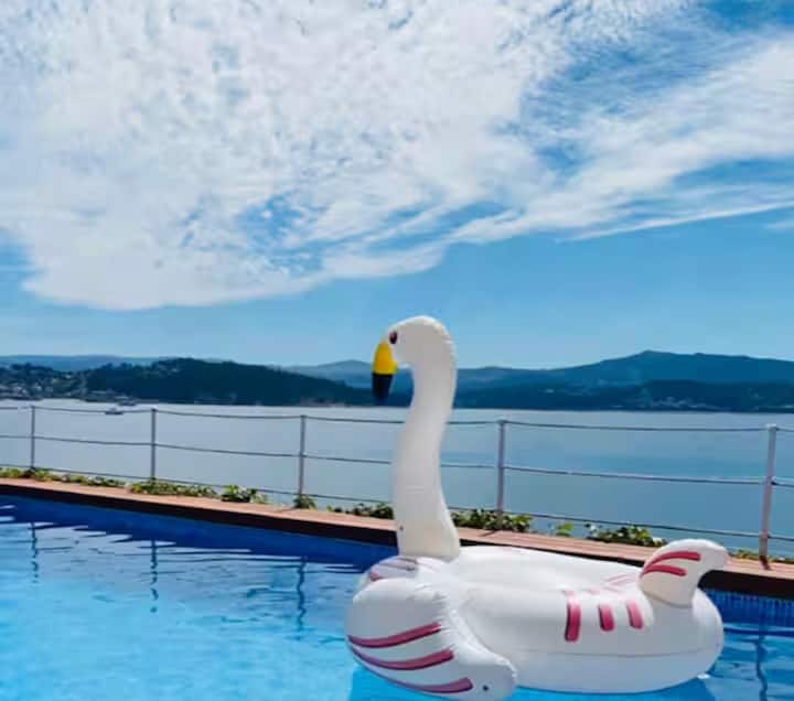 2 Habitación En 1 Línea Y Piscina - Marín