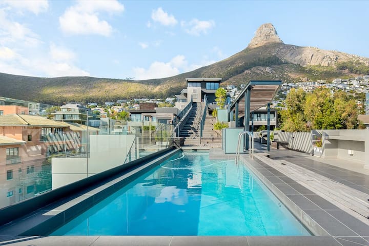 Stylish 1bed Aircon Rooftop Pool Gym - Prom 5 Min - Camps Bay