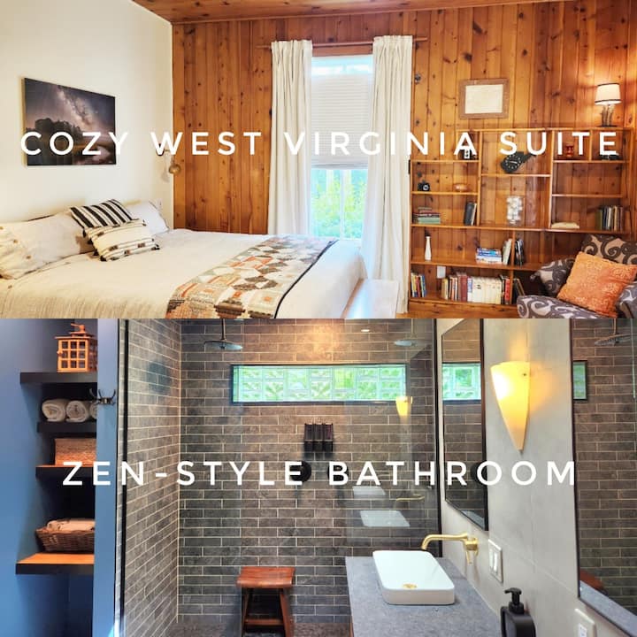 Spacious King Bed Suite | Zen Bathroom | Dogs Ok - Harpers Ferry, WV