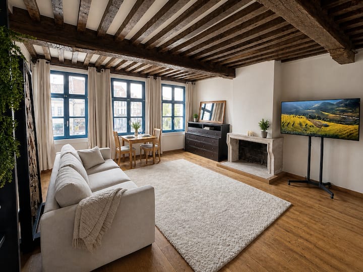 Grand Studio - Hyper Centre De 50m2, Charme Ancien - France