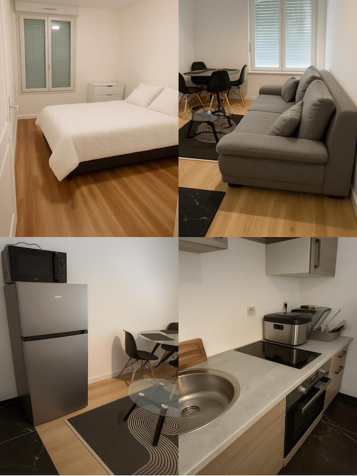 T2 Cosy Proche Paris + Wifi - Chambly