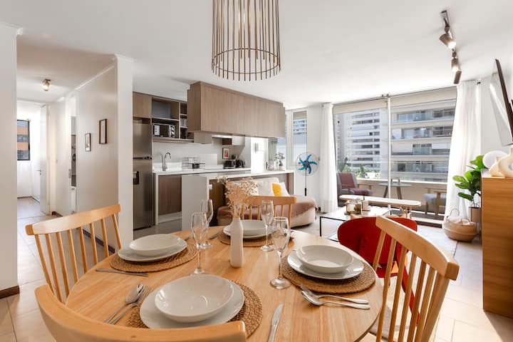 Depto. Frente A Parque Arauco Con Piscina • A/c - Vitacura