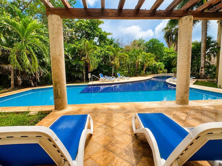 Jungle View Retreat~bright~pool~near Beach - Puerto Aventuras