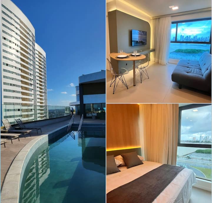 Luxuoso Flat. Vista Das áGuas E Cabanga Iate Clube - Recife