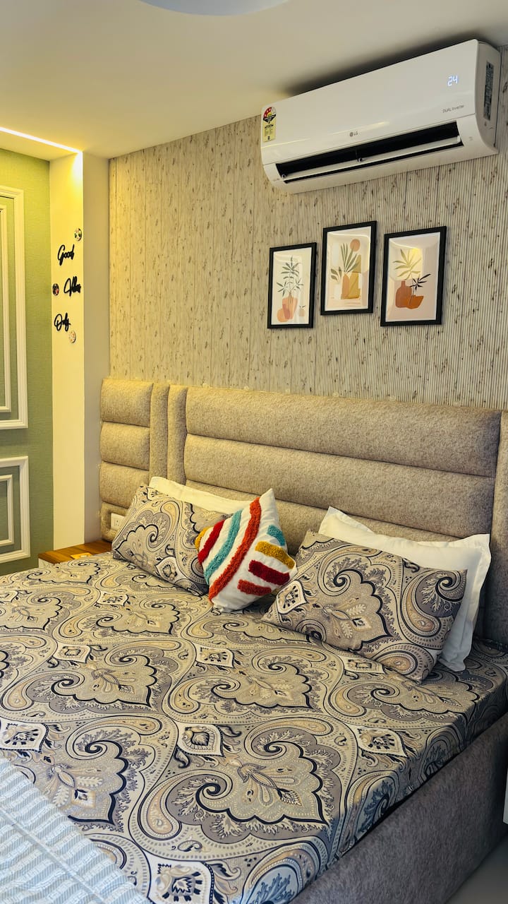 The Nook/cozy & Luxury Stay /1bhk/ Private Space - Zirakpur