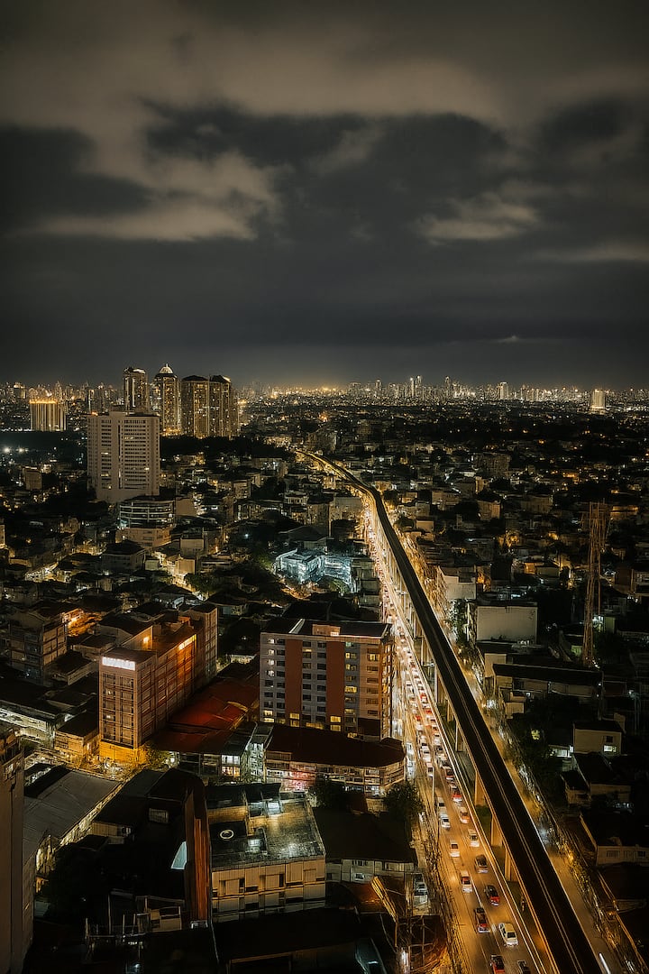 Budget 1br • Sleeps 7 • Sunset View • Near Araneta - Quezon City