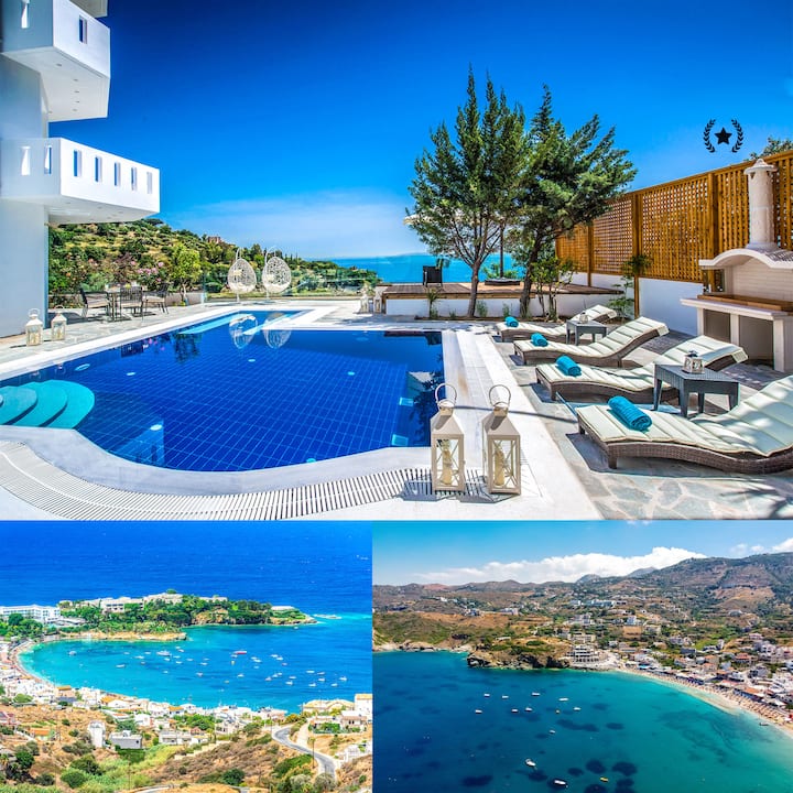 5' To Beach / Private Pool / Brethtaking Sea View - Ираклион