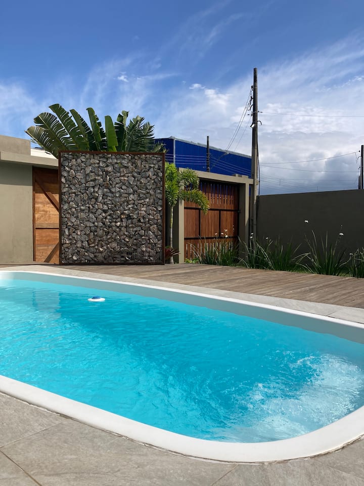 Piscina |Quintal Pet Friendly |Praia Martin De Sá - Caraguatatuba