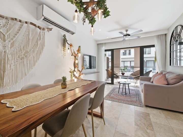 Ipana - Modern & Cozy 2 Bdr + Rooftop W/ 4 Pools - Playa del Carmen