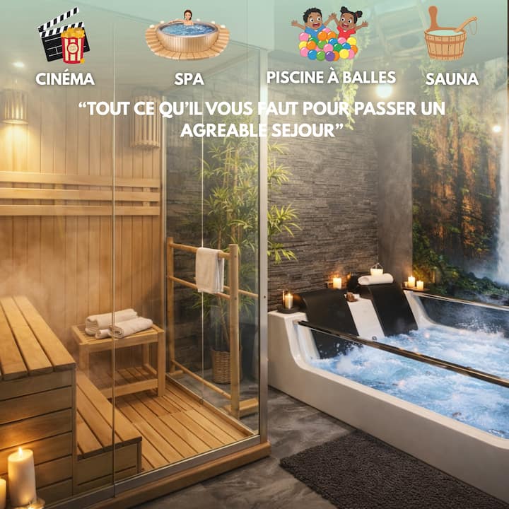 Le Cabinet De Jules Verne - Spa - Sauna - Cinéma - Amiens